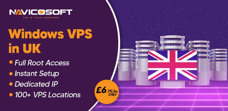 Windows VPS UK - KVM Hosting Servers with DDoS Protection